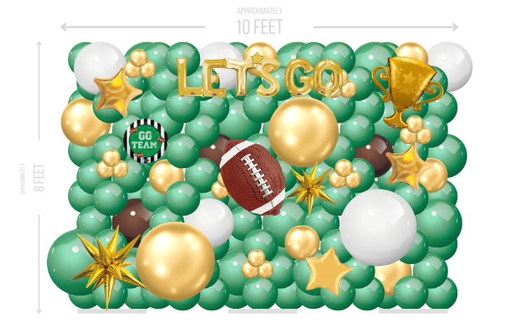 Football Balloon Wall - Fancy - BalloonZilla