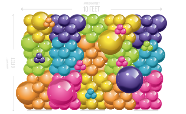 Fiesta Bubble Strands (Pair) - BalloonZilla