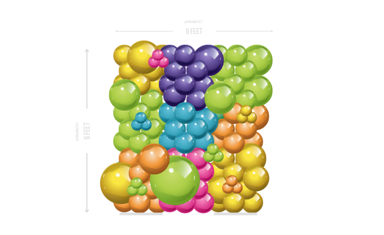 Fiesta Balloon Wall - Simple - BalloonZilla