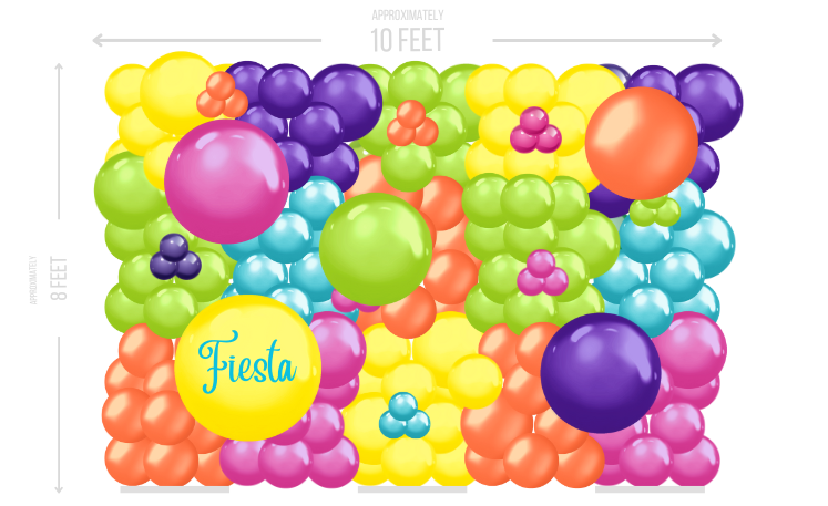 Fiesta Bubble Strands (Pair) - BalloonZilla