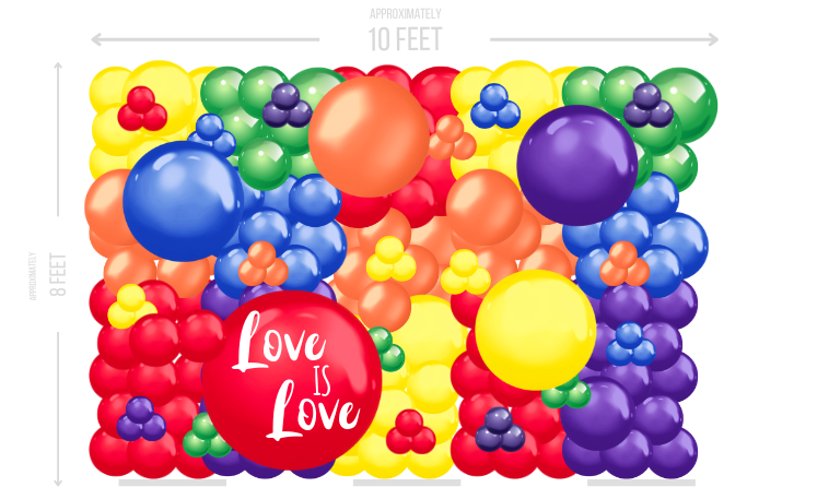 Pride Column - Fancy (Pair) - BalloonZilla