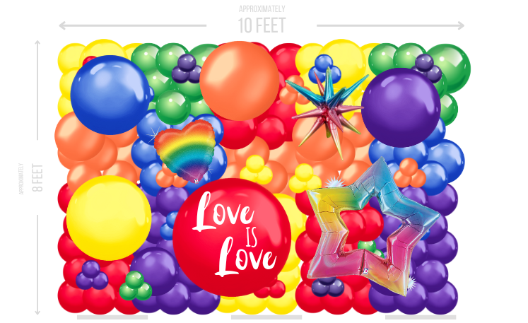 Pride Balloon Wall - Fancy - BalloonZilla