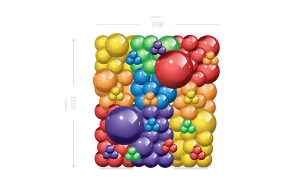 Pride Balloon Wall - Simple - BalloonZilla