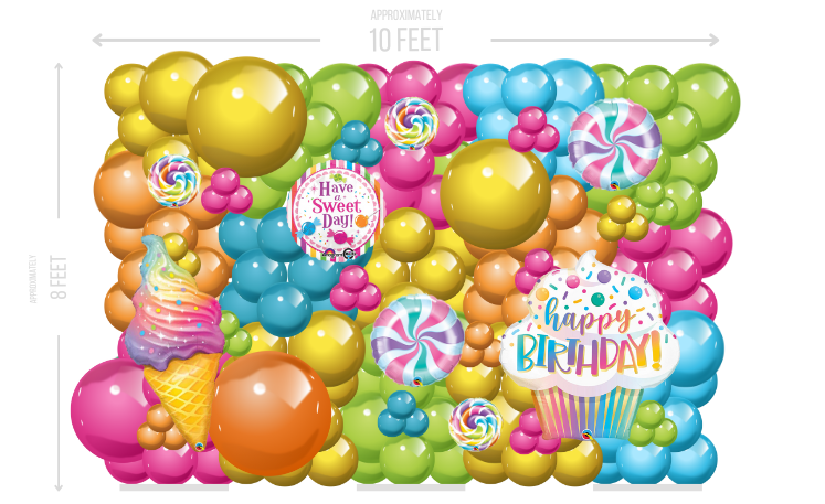 Sweetest Day Balloon Wall - Fancy - BalloonZilla