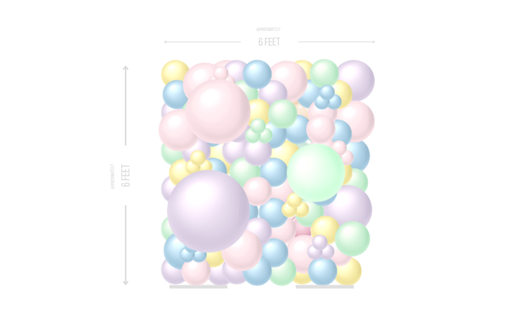 Easter Balloon Wall - Simple - BalloonZilla