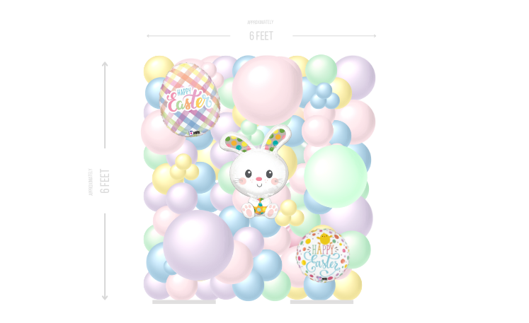 Easter Balloon Wall - Fancy - BalloonZilla
