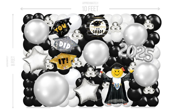 Class of 2025 Balloon Wall - Fancy - BalloonZilla
