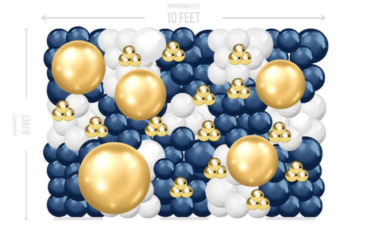 Congrats Grad Balloon Wall - Simple - BalloonZilla