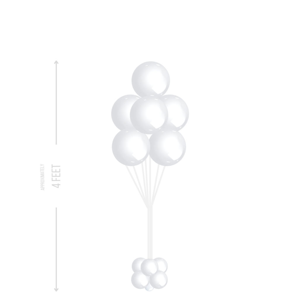 White Simple Bouquets - Large or Small - BalloonZilla