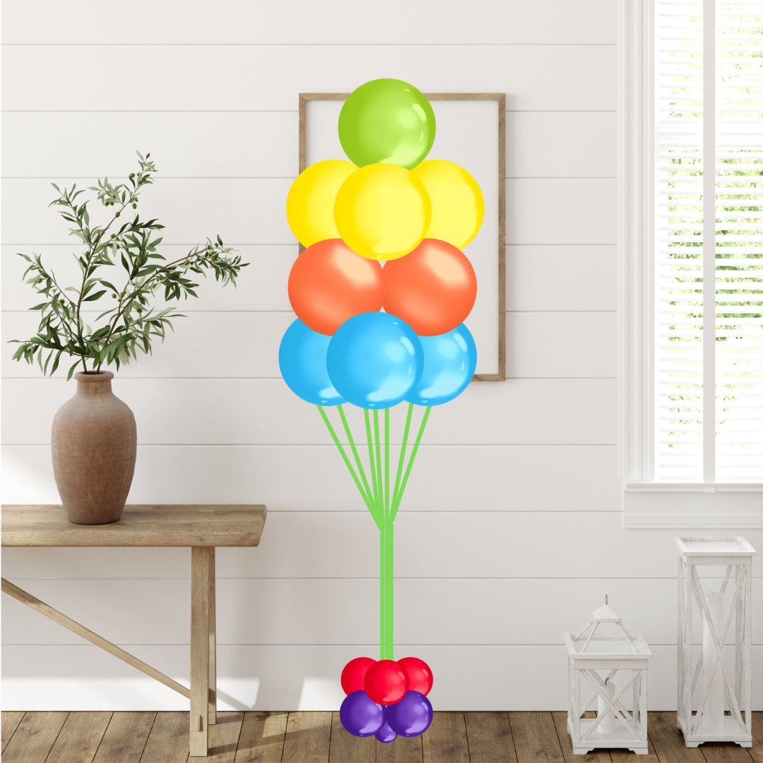 Fiesta Simple Bouquet - Large or Small - BalloonZilla