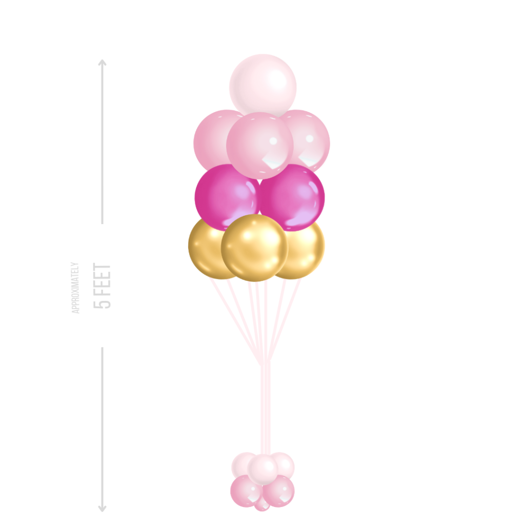 Princess Simple Bouquet - Large or Small - BalloonZilla