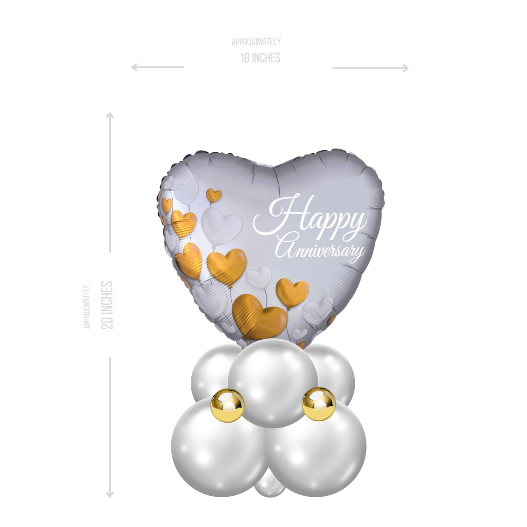 Anniversary Balloon Centerpiece - BalloonZilla