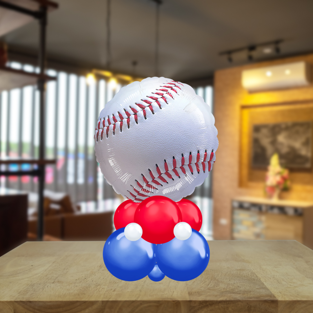 Baseball Balloon Centerpiece - BalloonZilla