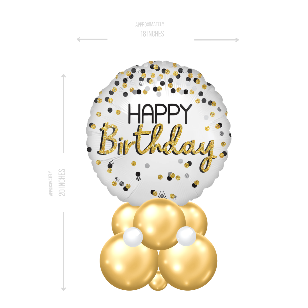 Champagne and Diamonds Balloon Centerpiece - BalloonZilla