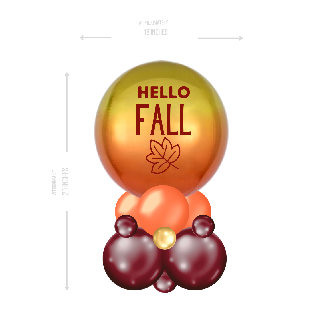 Fall Balloon Centerpiece - BalloonZilla
