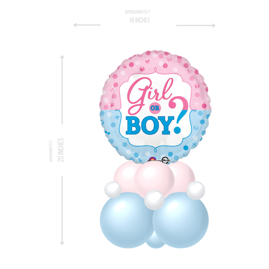 Gender Reveal Balloon Centerpiece - BalloonZilla