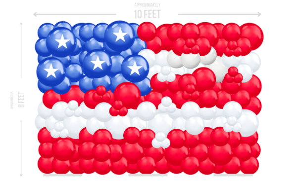 All American Bubble Strands (Pair) - BalloonZilla