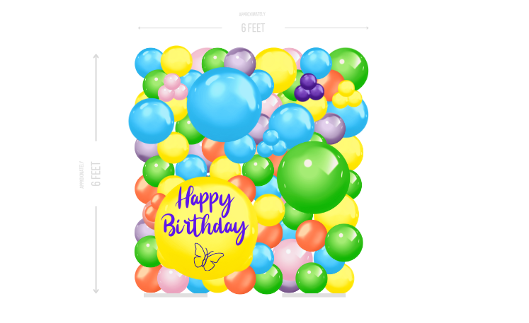 Springtime Balloon Wall - Simple - BalloonZilla