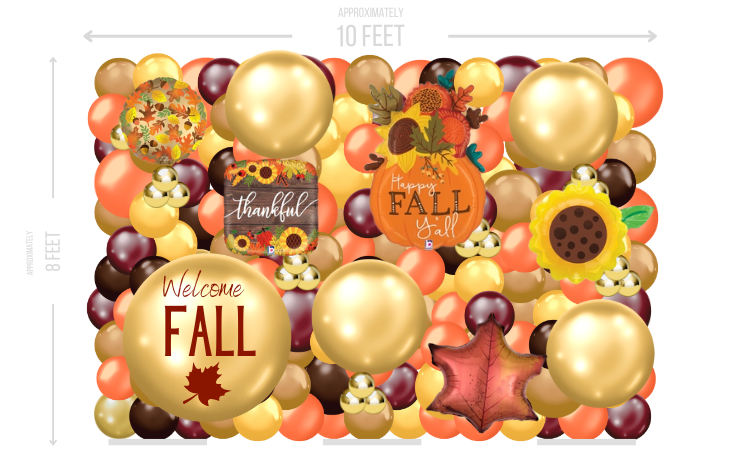 Fall Balloon Wall - Fancy - BalloonZilla