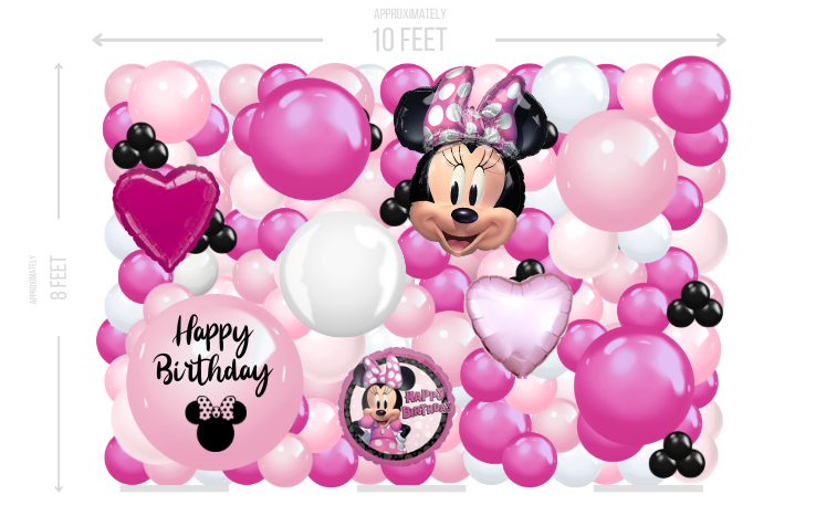 Minnie Mouse Balloon Wall - Fancy - BalloonZilla