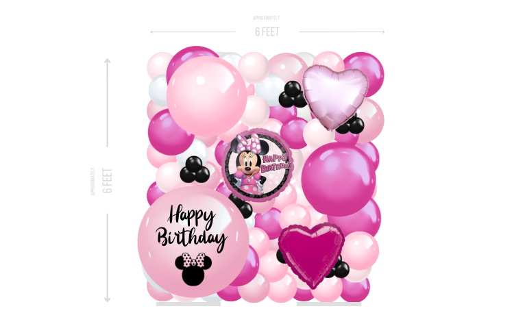 Minnie Mouse Balloon Wall - Fancy - BalloonZilla